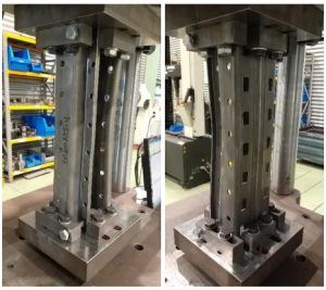 Real behavior of components and structures of industrial racking