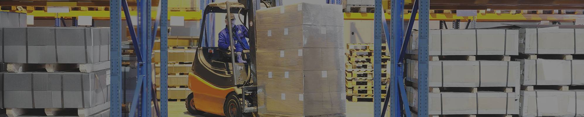 Industrial racking and shelving for the storage of palletized goods